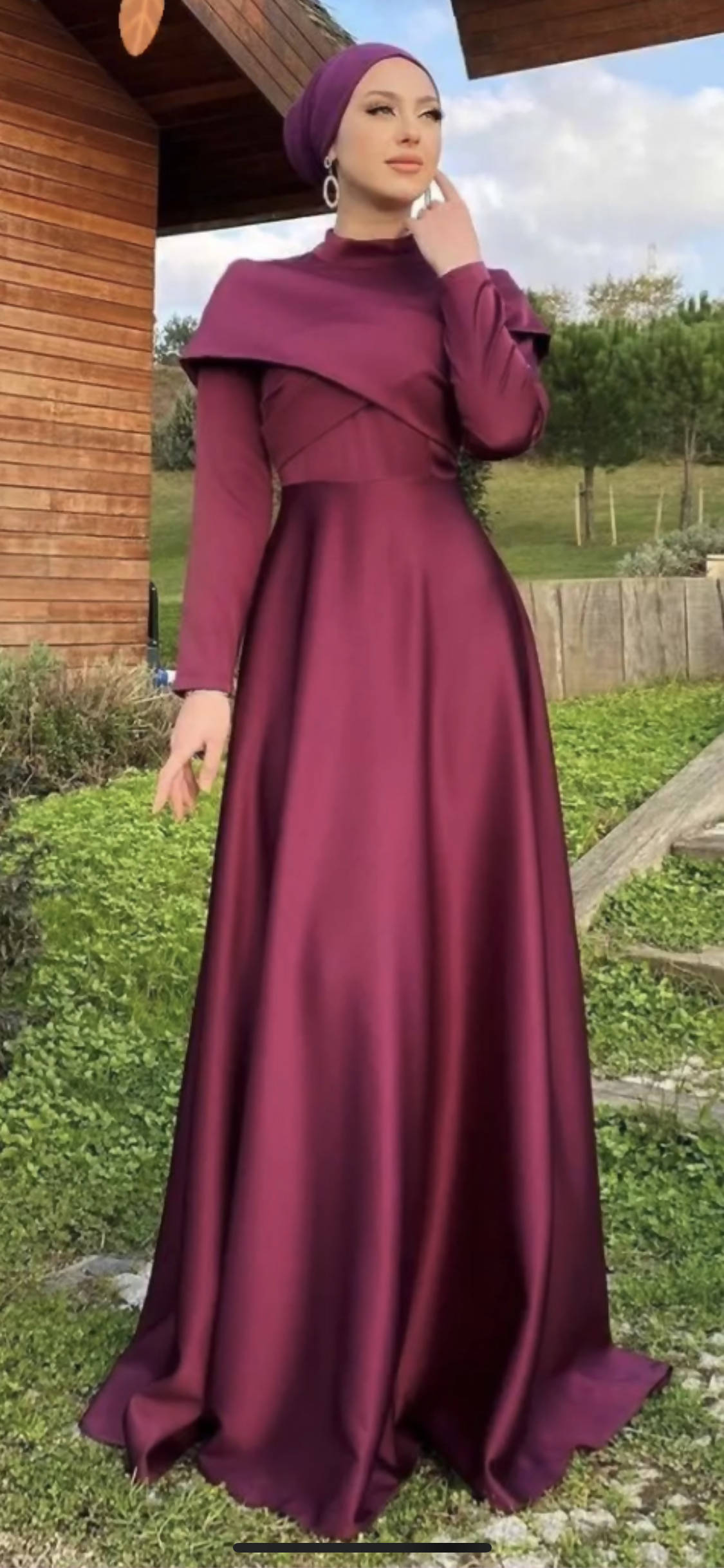 Qetsiyah Modest Gown 2 Pc Set